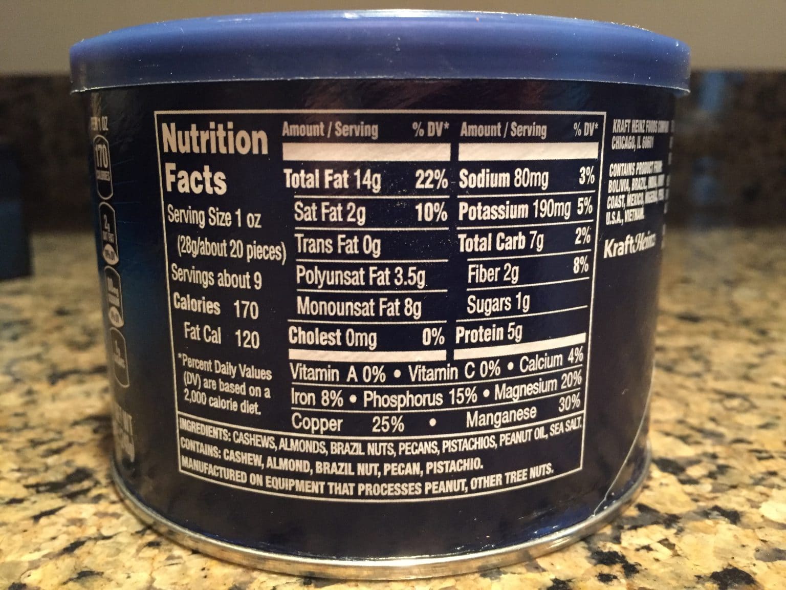 Nutrition Facts Label Size Requirements