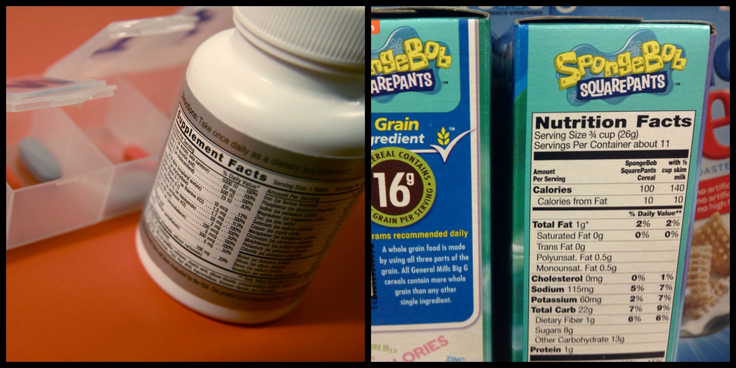 Nutrition Label Vs Supplement Label LabelCalc